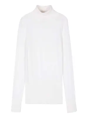 AERON Roll-neck Merino Jumper - White