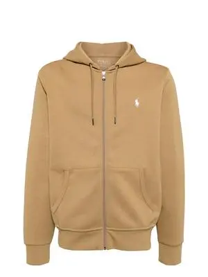Polo Ralph Lauren Zipped Hoodie - Brown