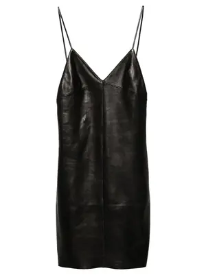 Saint Laurent Backless Slip Dress - Black