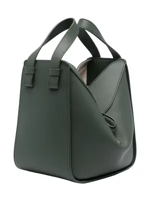 Loewe Hammock Compact Leather Tote - Green