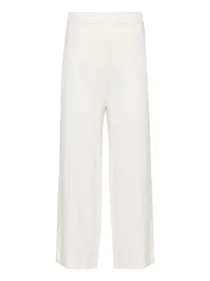 JOSEPH Knitted Cropped Pants - White