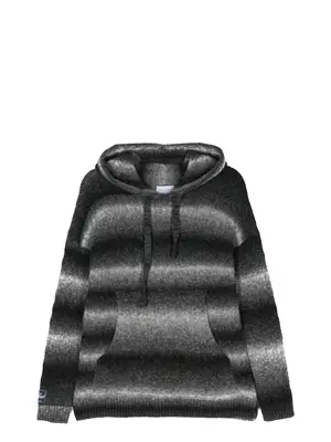 FAMILY FIRST Knitted Ombré Hoodie - Grey