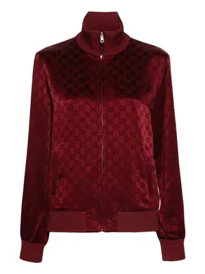 Gucci Gg Jacquard Jacket - Red