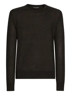 Dolce & Gabbana Round-neck Cashmere Sweater - Grey