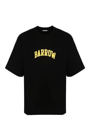 BARROW Stickers-print T-shirt - Black