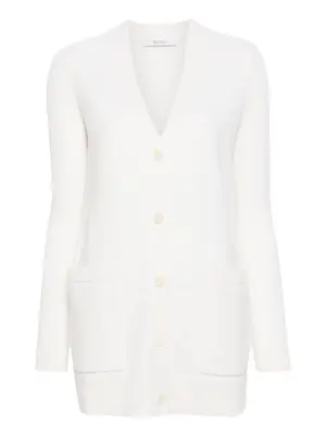 Max Mara Wool And Cashmere Blend Cardigan - White