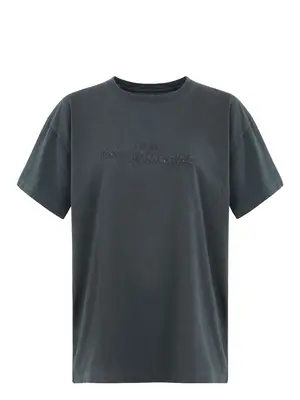 MAISON MARGIELA Logo Cotton T-shirt - Black