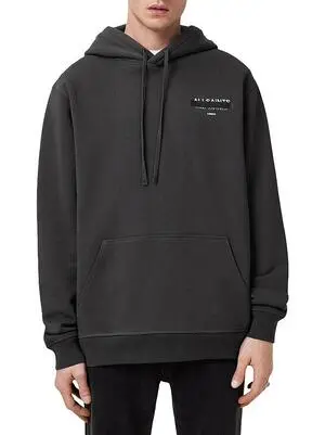 ALLSAINTS Relaxed Fit Hoodie - Washed Black