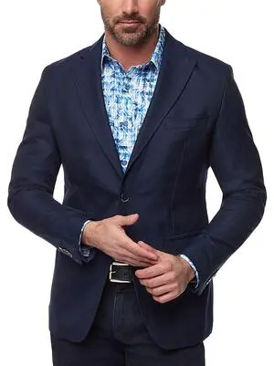 Robert Graham Jetset Blazer With Removable Liner Navy