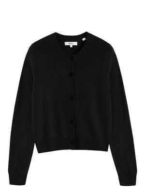 Chinti & Parker Crew-neck Knitted Cardigan - Black