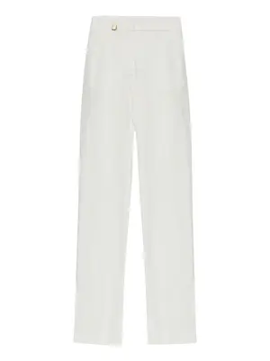 Jacquemus Charm-detail Trousers - White