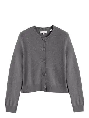 Chinti & Parker Crew-neck Knitted Cardigan - Grey