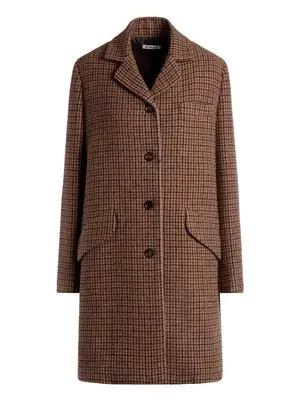 BALLY Checked Virgin Wool Coat