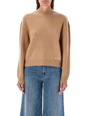 A.p.c. Esther Knit Crew Neck Brown
