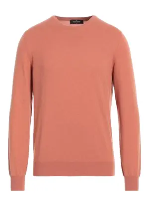 GRAN SASSO Crewneck Cashmere Sweater - Mandarin