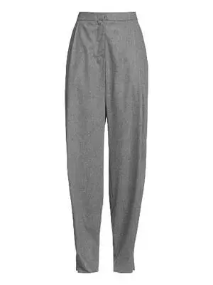 Emporio Armani Flannel Tapered Pants - Grey