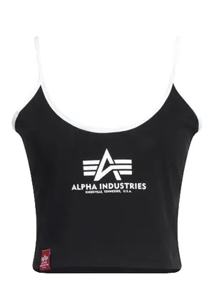 Alpha Industries Top Light Cotton Elastane - Black