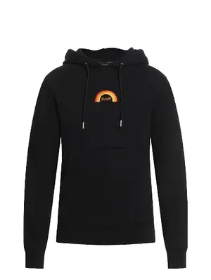 SANDRO X WRANGLER Pastel Cotton Sweatshirt - Black
