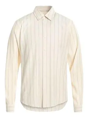 Sandro Man Shirt Midnight Blue Size Xs Viscose Ivory