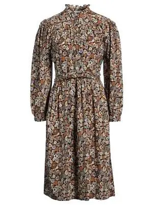 Antik Batik Midi Shirt Dress - Camel