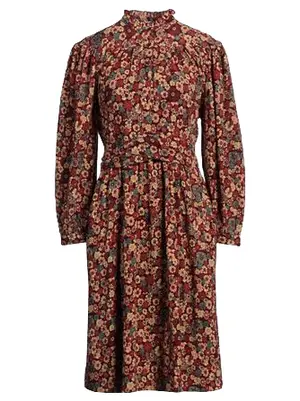 Antik Batik Midi Shirt Dress - Red