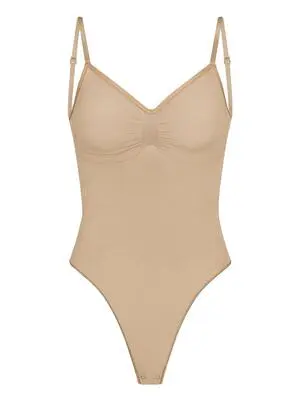 SKIMS Smoothing Low-back Bodysuit - Clay