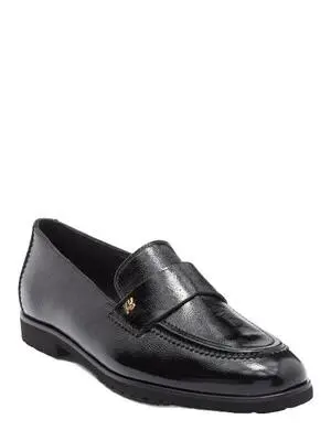 Paul Green Wheaton Loafer - Black Crinkled Patent