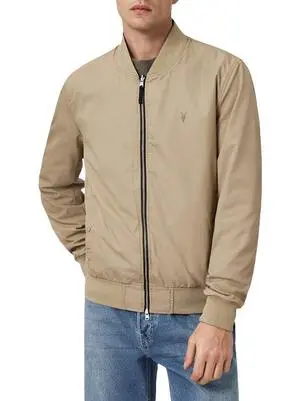 ALLSAINTS Bassett Reversible Bomber Jacket - Azula Blue/brown