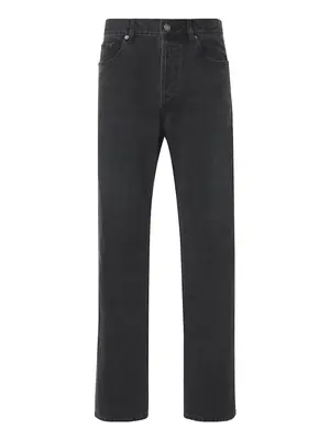 Saint Laurent Straight Leg Jeans - Black