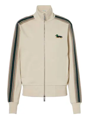 Burberry Logo Jersey Track Jacket - Beige