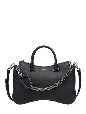 Dkny Adria Satchel - Black/gunmetal