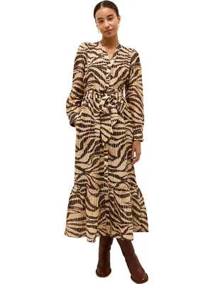 MARIE OLIVER Hannon Shirt Dress - Savanna