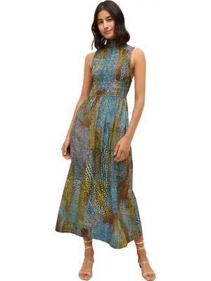 MARIE OLIVER Donna Printed Midi Dress - Komodo