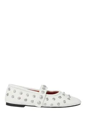 Stella McCartney Ryder Popper-studded Ballerina Flats - Pure White