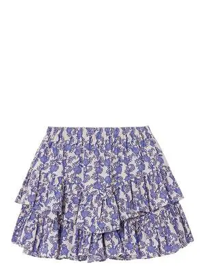 MARANT ETOILE Marant Étoile Jocadia Printed Tiered Shorts