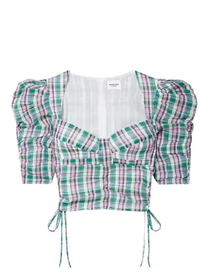 MARANT ETOILE Galaor Ruched Top - Lilac