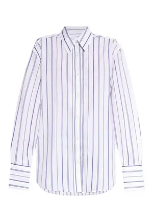 SAMSOE SAMSOE Salovas Striped Shirt - White