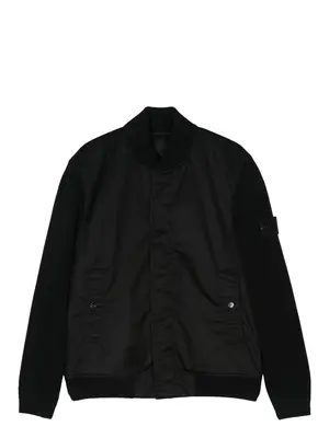 Stone Island Compass Badge Padded Bomber Jacket - Black