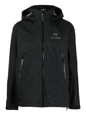 Arc'teryx Logo-embroidered Hooded Jacket - Black