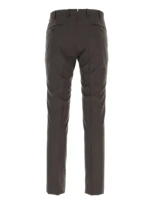 PT TORINO Wool Tapered Trousers - Grey