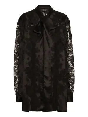 Dolce & Gabbana Lace Shirt - Black