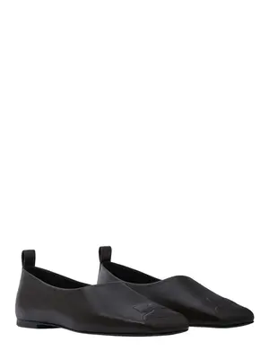 COURREGES Minimal Leather Loafers - Black