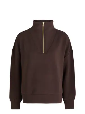 Varley Hawley Half-zip Sweatshirt - Brown