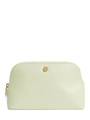 Harrods Leather Cosmetic Bag - Green