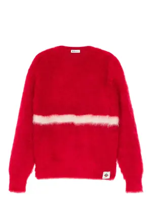 Bally Stripe-detail Jumper - Red