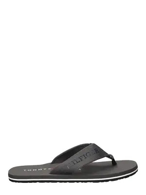 Tommy Hilfiger Webbing Logo-print Flip-flops - Grey