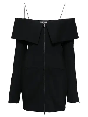 DAVID KOMA David Koma Layered-Shoulder Mini Dress