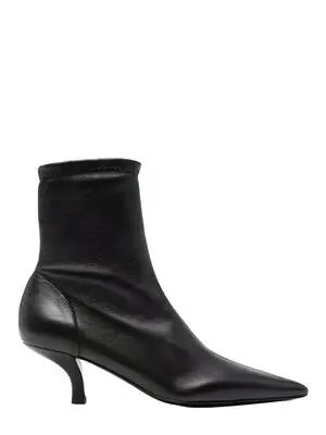 TOTEME 55mm Heeled Sock Boots - Black