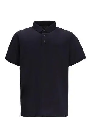 Emporio Armani Front-zipped Polo Shirt - Blue