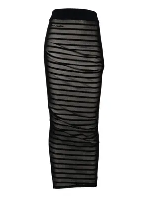 JEAN PAUL GAULTIER Marinière Maxi Skirt - Blue
